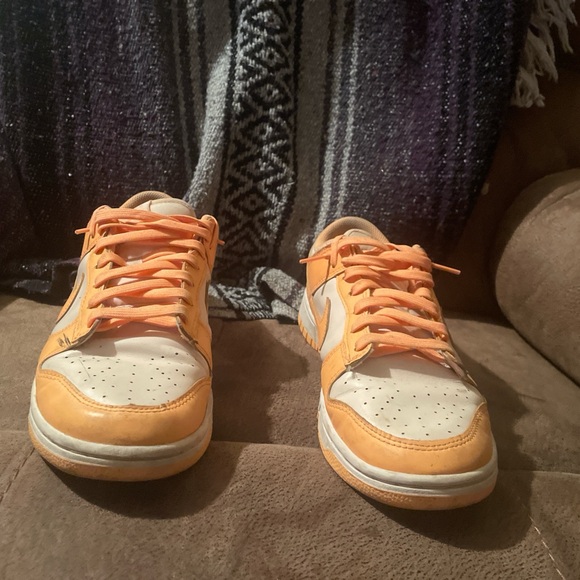 Nike | Shoes | Orange And Cream Nike Dunks | Poshmark